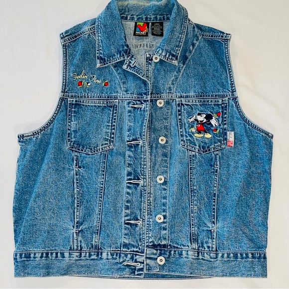 Disney | Jackets & Coats | Vintage Disney Mickey Unlimited Feelin Fine ...